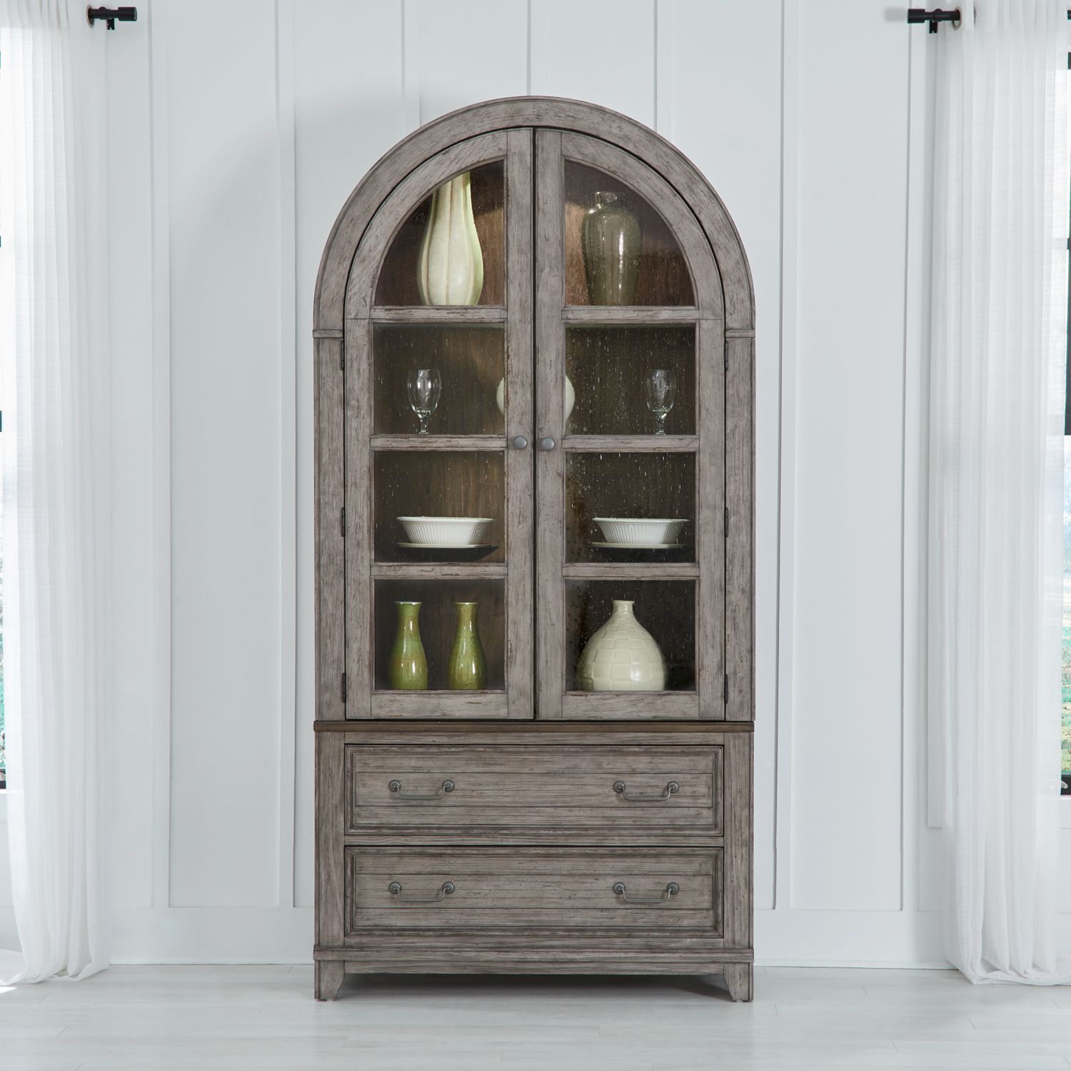 River Place - Curio Cabinet – Discount Furniture Connection