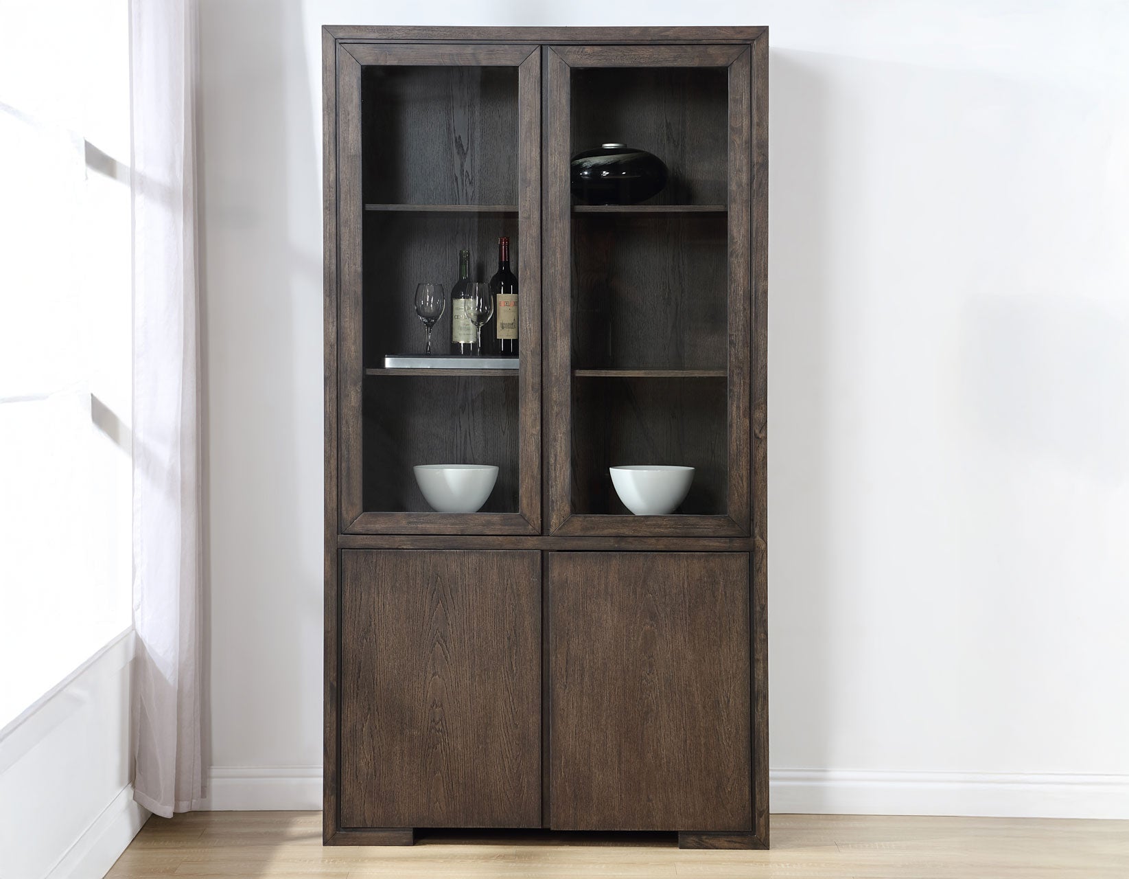 Evan Glass-Doored Curio – Discount Furniture Connection
