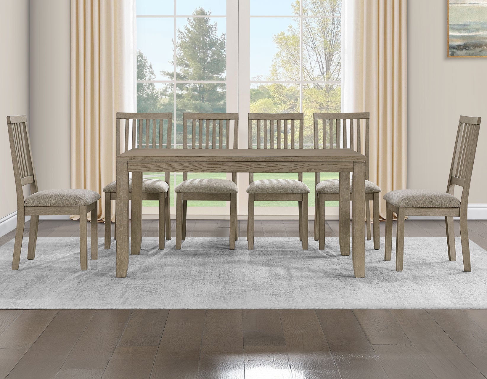 Yorktown 7-Pack Dining Pack, Sand Finish – Discount Furniture Connection